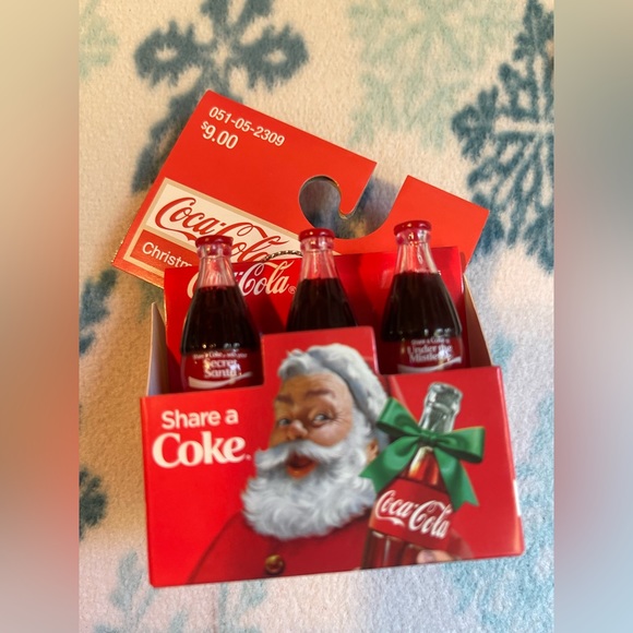 Coca Cola | Holiday | Miniature Cocacola Six Pack Ornament Very Rare ...